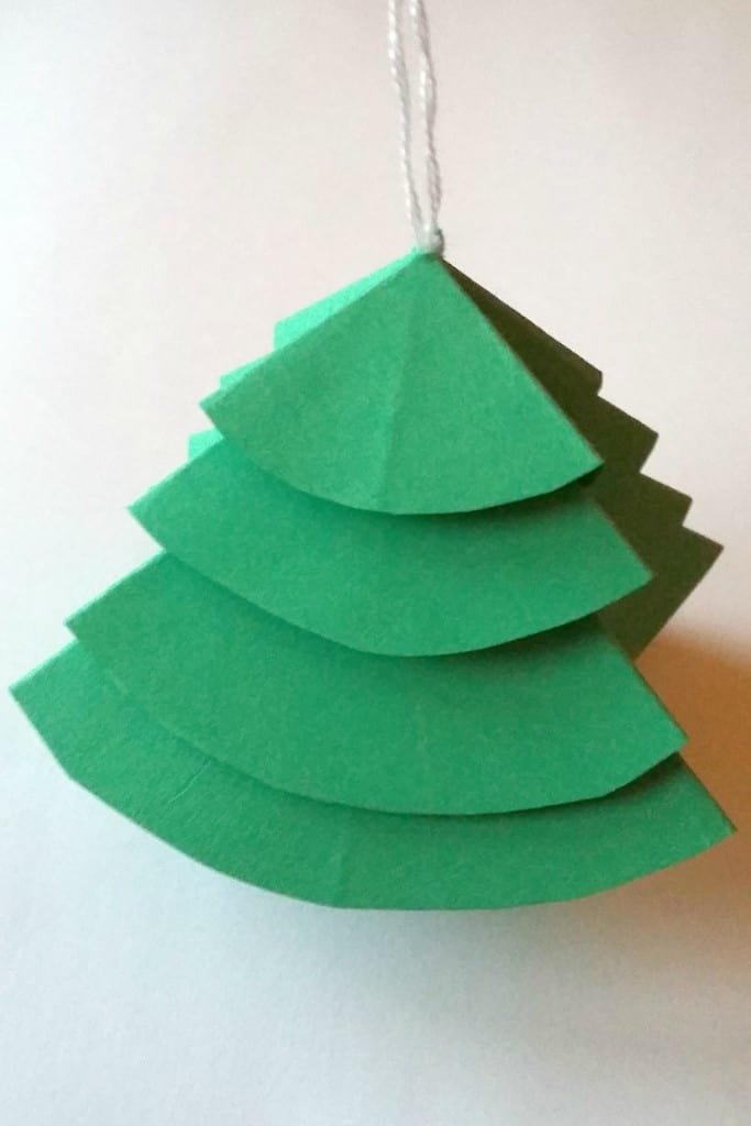 How To Make Folded Paper Christmas Decorations - Birch And Button